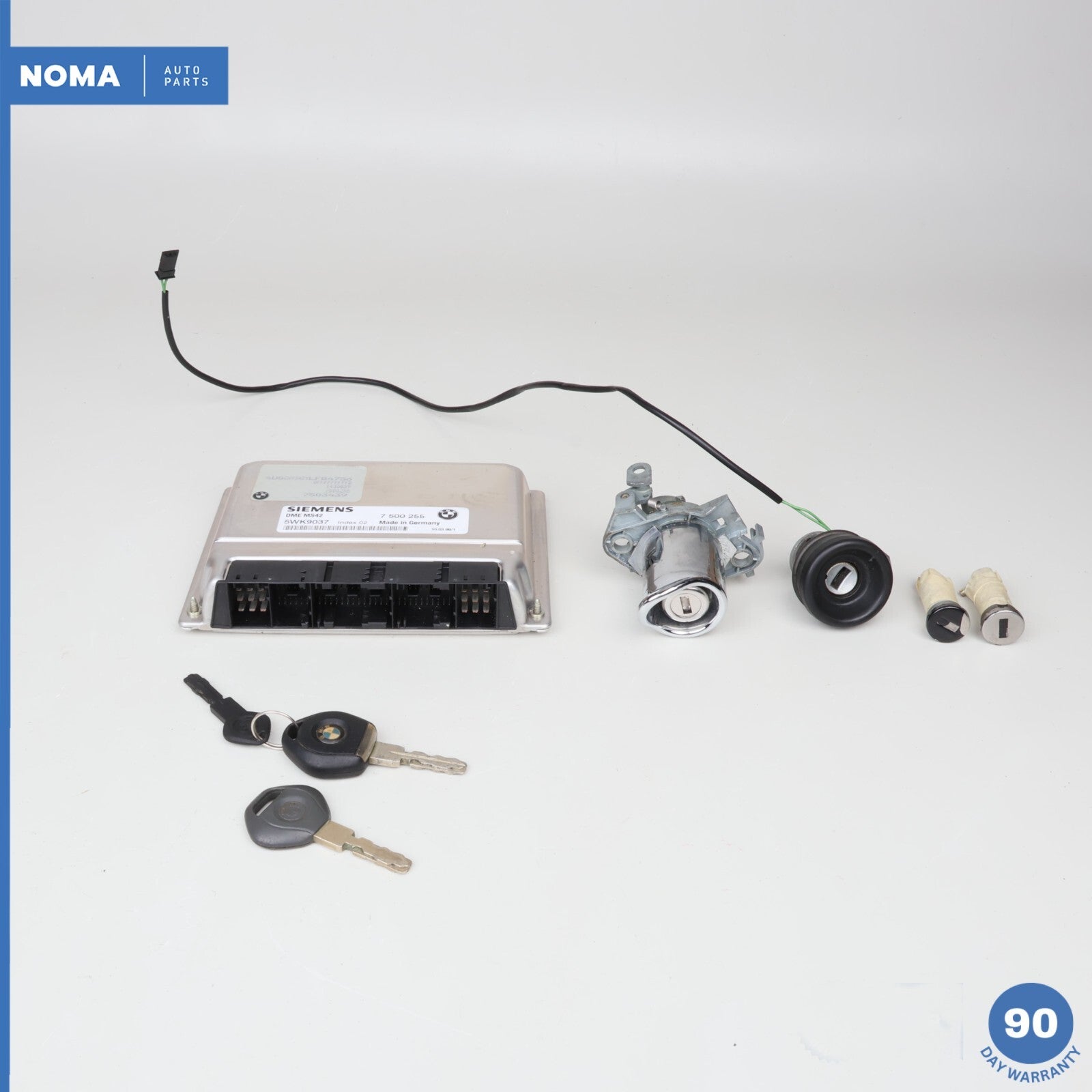 00-02 BMW Z3 E36 Door / Glove Box / Trunk Lock & Key Set w/ ECM ECM Mo ...